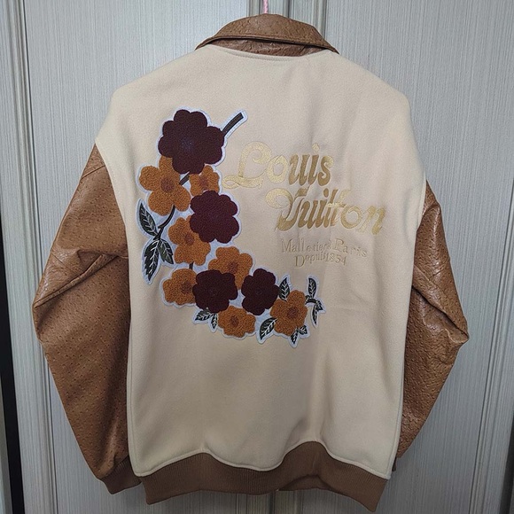 Louis Vuitton | Jackets & Coats | Louis Vuitton Embroidered Varsity ...